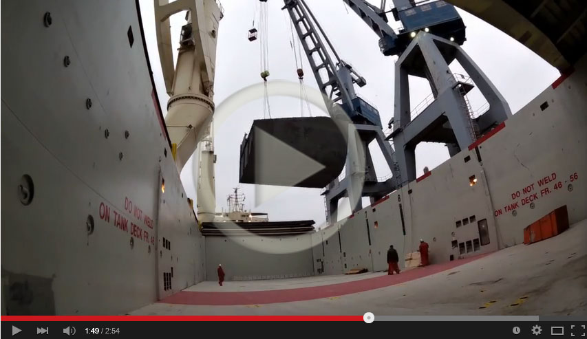 Transport of Ship Building Blocks | Logistics Plus