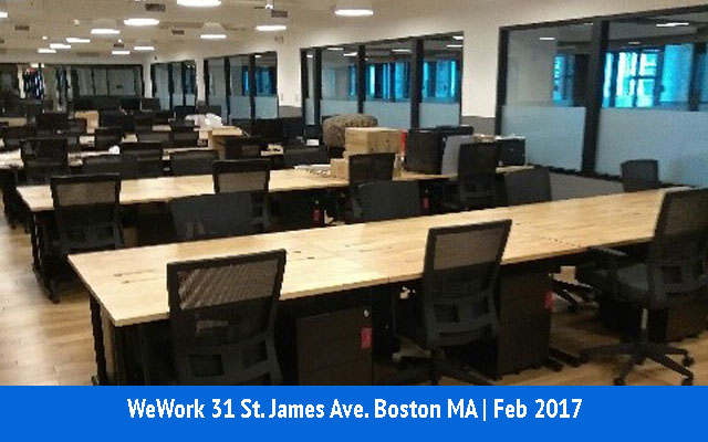 New LP Installation for WeWork Office in Boston