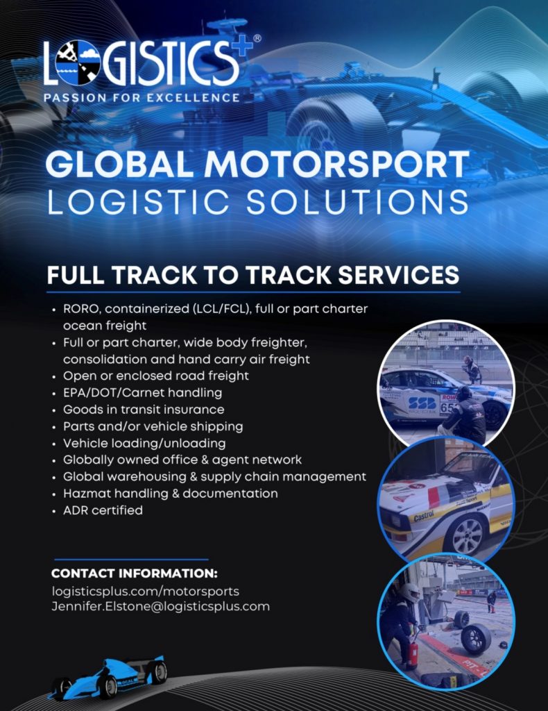 Logistics Plus Joins BlackBook Motorsport Network