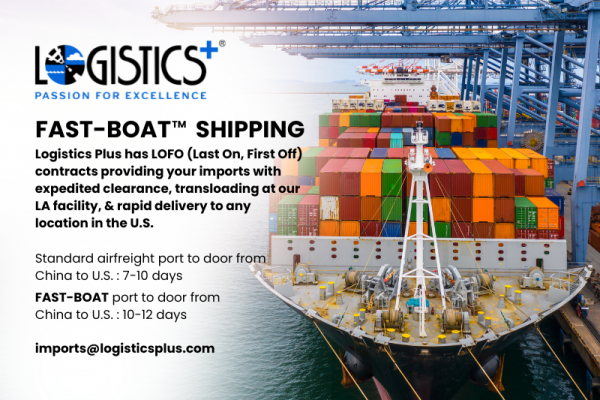 Logistics Plus Fast-Boat Shipping Service