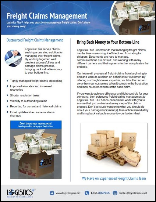Freight Claims Management | Logistics Plus