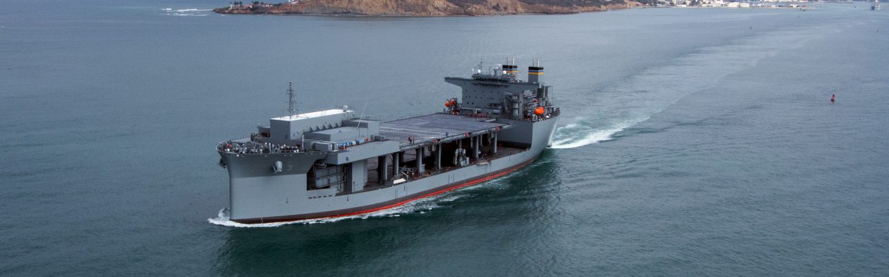 Naval Warship Engines On The Move