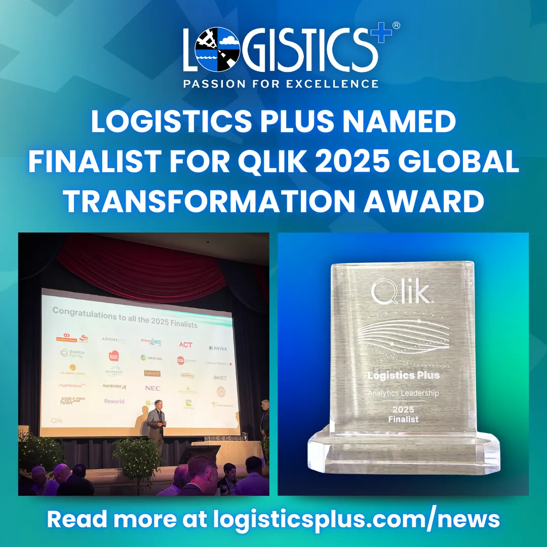 Logistics Plus Named Finalist for Qlik 2025 Global Transformation Award